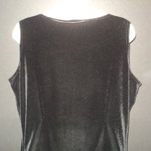 Laura Scott | Tops | New Laura Scott Size Lp Velvet Top Black Washable ...